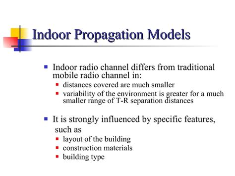 Outdoor Indoor Propagation Ppt
