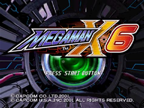 Game Mega Man X6 PlayStation 2001 Capcom OC ReMix