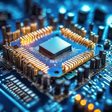 The Processor On The Computer S Motherboard Created With The Help Of Artificial Intelligence