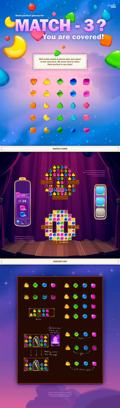 MATCH 3 GAME UI On Behance MATCH 3 GAME UI On Behance