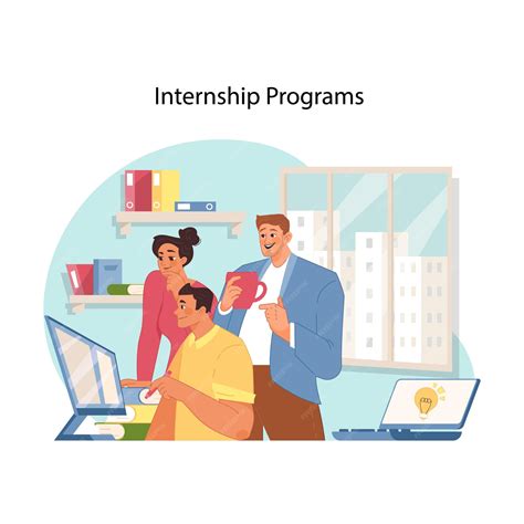 Premium Vector Professional Skills Growth Dynamic Internship Program