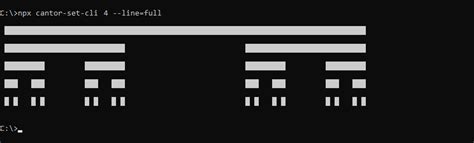 Github Spirometaxascantor Set Cli Print The Cantor Set To The Console