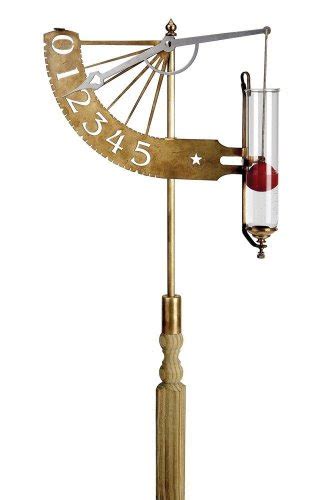 Rain Gauge Parts Conant Custom Vrg7 Brass Jeffersonian Float And Lever Rain Gauge By Conant
