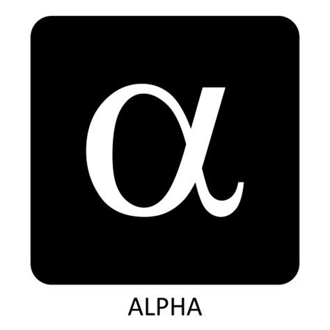Greek Letter Alpha And Omega Royalty Free Vector Image