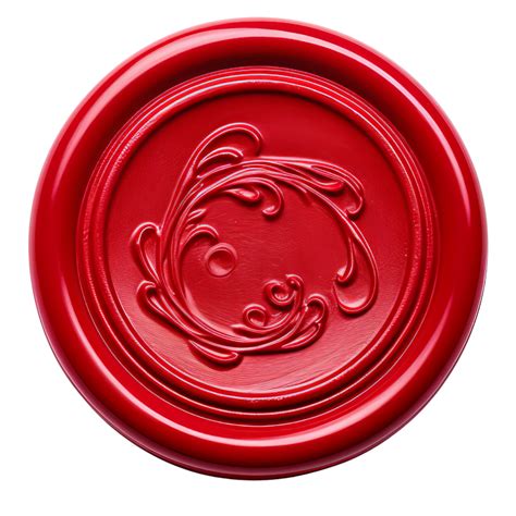 Ai Generated Red Wax Seal Clip Art 34930445 Png