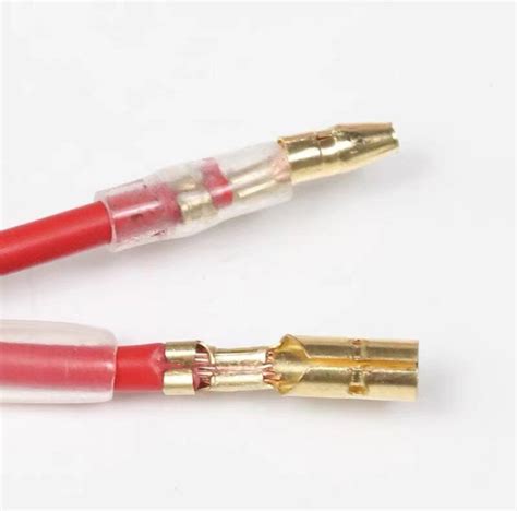 100 불렛 터미널 자동차 전선 커넥터 직경 4mm 핀 세트 암수 수형 케이스 콜드 프레스 터미널 40 피스25 세트 전기 장비 및 소모품