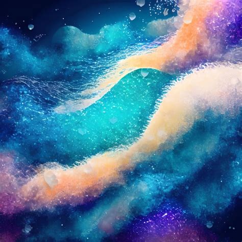 Premium Photo Abstract Gradient Wave Swirl Generative Art By Ai