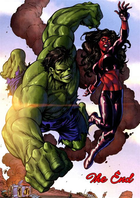 Red She Hulk And Hulk