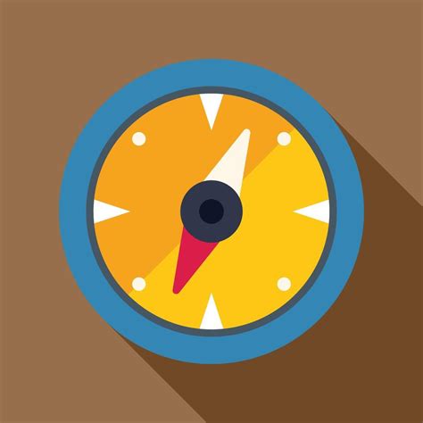 Compass Pointing North Showing Direction In Blue Circle 49063025 Vector