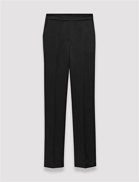 Joseph Silk Satin Tova Trousers In Black Endource