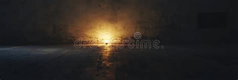 A Small Light Source Shines In A Dark And Empty Room Highlighting The Feeling Of Abandonment