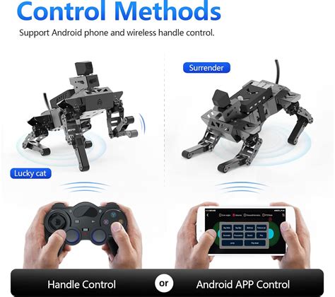 Xiaor Geek Kit Robot Para Perro Raspberry Pi 4gb Interacción De Reconocimiento Visual Ai Robot