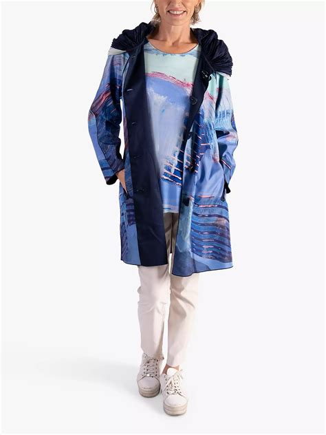 Chesca Butterfly Print Batwing Top Bluemulti At John Lewis And Partners