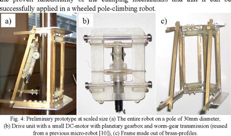 Wheeled Pole Climbing Robot With High Payload Capability