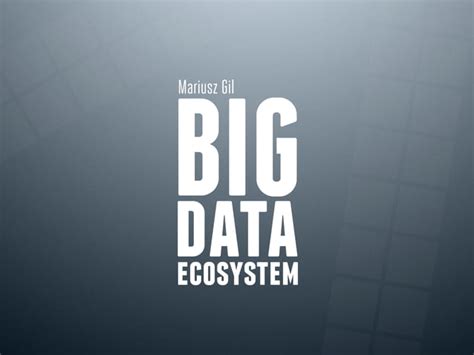 Big Data Ecosystem Pdf