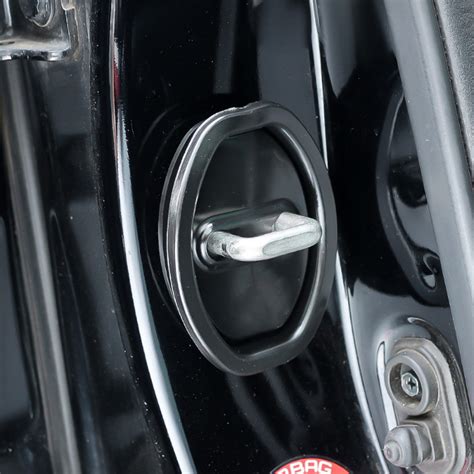 124pcs Door Lock Pad Sound Deadener Damper Car Door Lock Buckle Cover Soundproofing