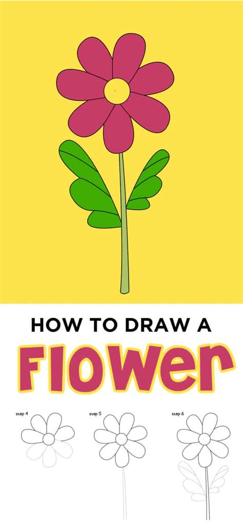 How To Draw Flower Very Easy
