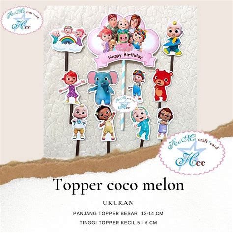 Jual Topper Cocomelon Coco Melon Shopee Indonesia