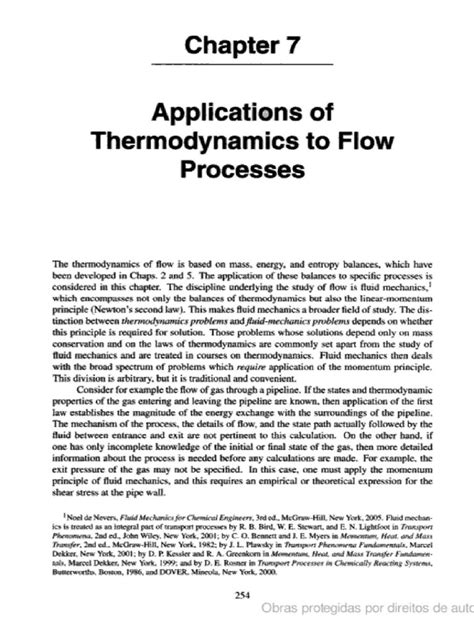 7 Applications Of Thermodynamics To Flow Processes Pdf