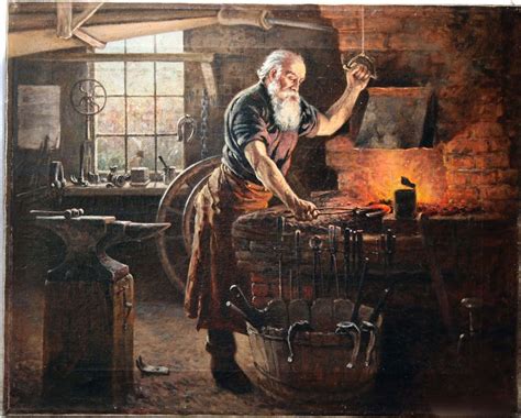 Download A Master Blacksmith Constructs A Sword Wallpaper