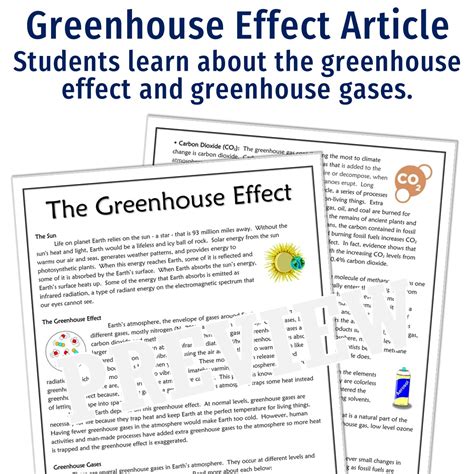 Greenhouse Effect Worksheet High School Greenhouse Effect Lab