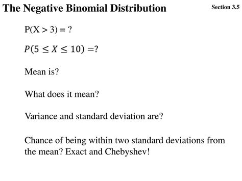 Ppt The Negative Binomial Distribution Powerpoint Presentation Free Download Id 6891956