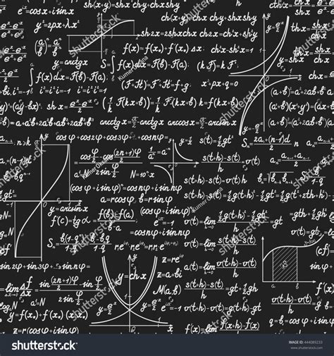 Mathematics Seamless Pattern Different Signs Figures Stock Illustration 444089233 Shutterstock