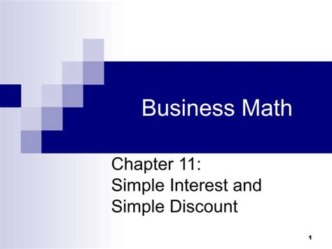 Simple Interest Pptx