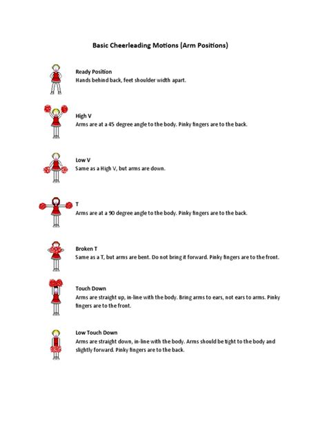 Basic Cheerleading Motions Pdf