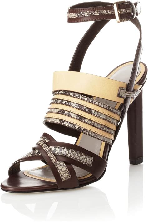 Jason Wu Womens Arizona Multi Strap Sandal Tan Brown 36
