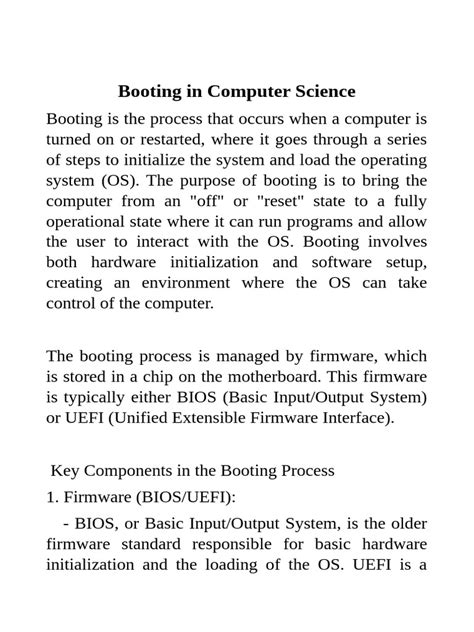 Booting Pdf Booting Bios