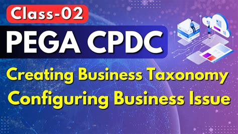 Pega Cpdc Class 02 Creating Business Taxonomy Configuring Business Issue Cpdc Tutorial