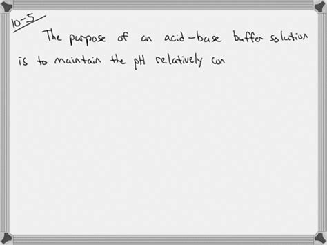 SOLVED The Function Of A Buffer Is To A Maintain A Neutral PH B Resist Changes In PH When