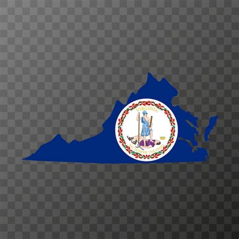 Premium Vector Virginia State Flag Vector Illustration