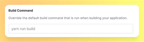 Build Configuration Railway Docs