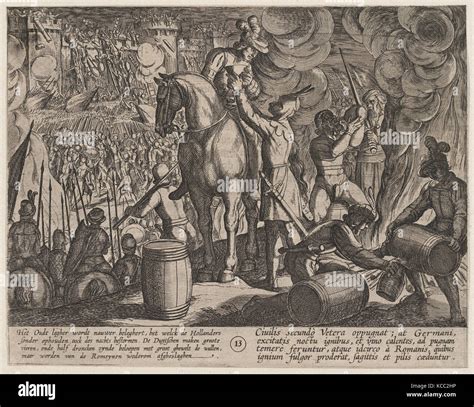 Platte13 Angriff Auf Die Römische Festung Bei Nacht Von Der Krieg Der
