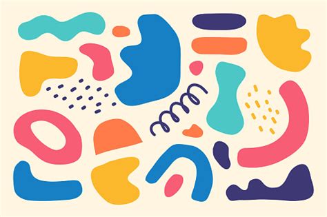 손으로 그린 유기적 인 모양 추상적 인 배경 벡터 일러스트 레이 션 물감 방울에 대한 스톡 벡터 아트 및 기타 이미지 물감 방울 패턴 0명 Istock