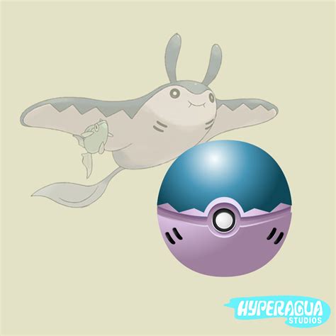 Mantine Custom Pokeball By Hyperagua On Deviantart