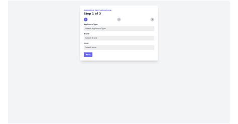 Diagnosis Test Workflow Free React Tailwind Component