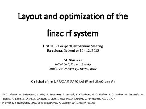 Layout And Optimization Of The Linac Rf System