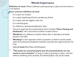 Definition Of Weeds Characteristics Of Weeds And Its Classification