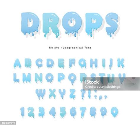 물방울 글꼴 디자인 투명 한 광택 Abc 문자와 숫자 벡터 물에 대한 스톡 벡터 아트 및 기타 이미지 물 컴퓨터 글자 방울 Istock