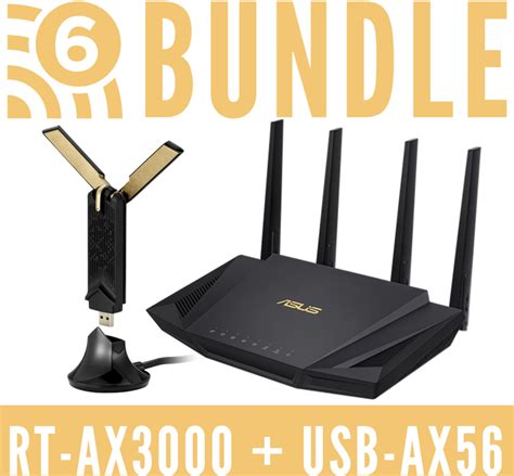 ASUS WiFi Bundle RT AX Router USB AX USB Reciever CA