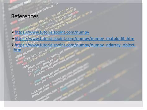 Introduction To Numpy Pptx Programming Languages Computing