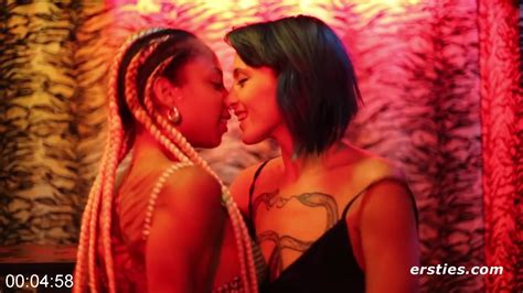 Lesbians Kissing Montage