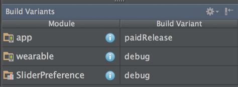Android Studio If App Build Variant Configuration Is Release Do I Need To Change Variants For