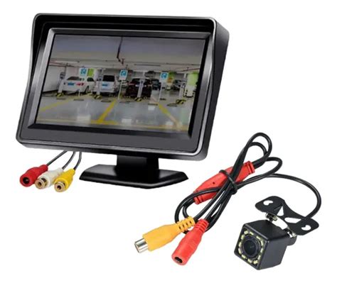 Monitor De Reversa Con Cámara Trasera Para Autos Camionetas Meses Sin