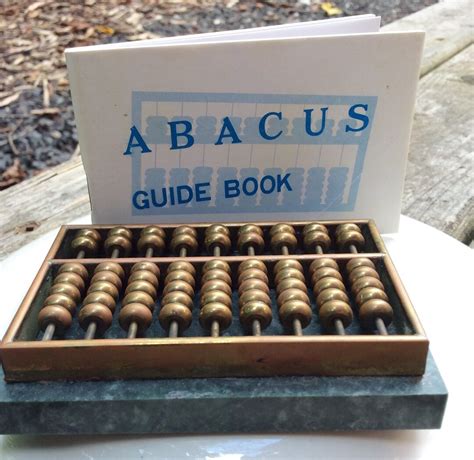 Vintage Abacus Vintage Brass And Marble Mini Abacus Travel Etsy