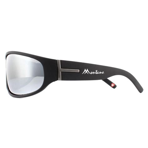 Montana Sunglasses Sp308c Black Rubber Revo Silver Mirror Polarized