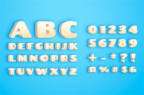 Free Vector Gradient 3d Numbers Element